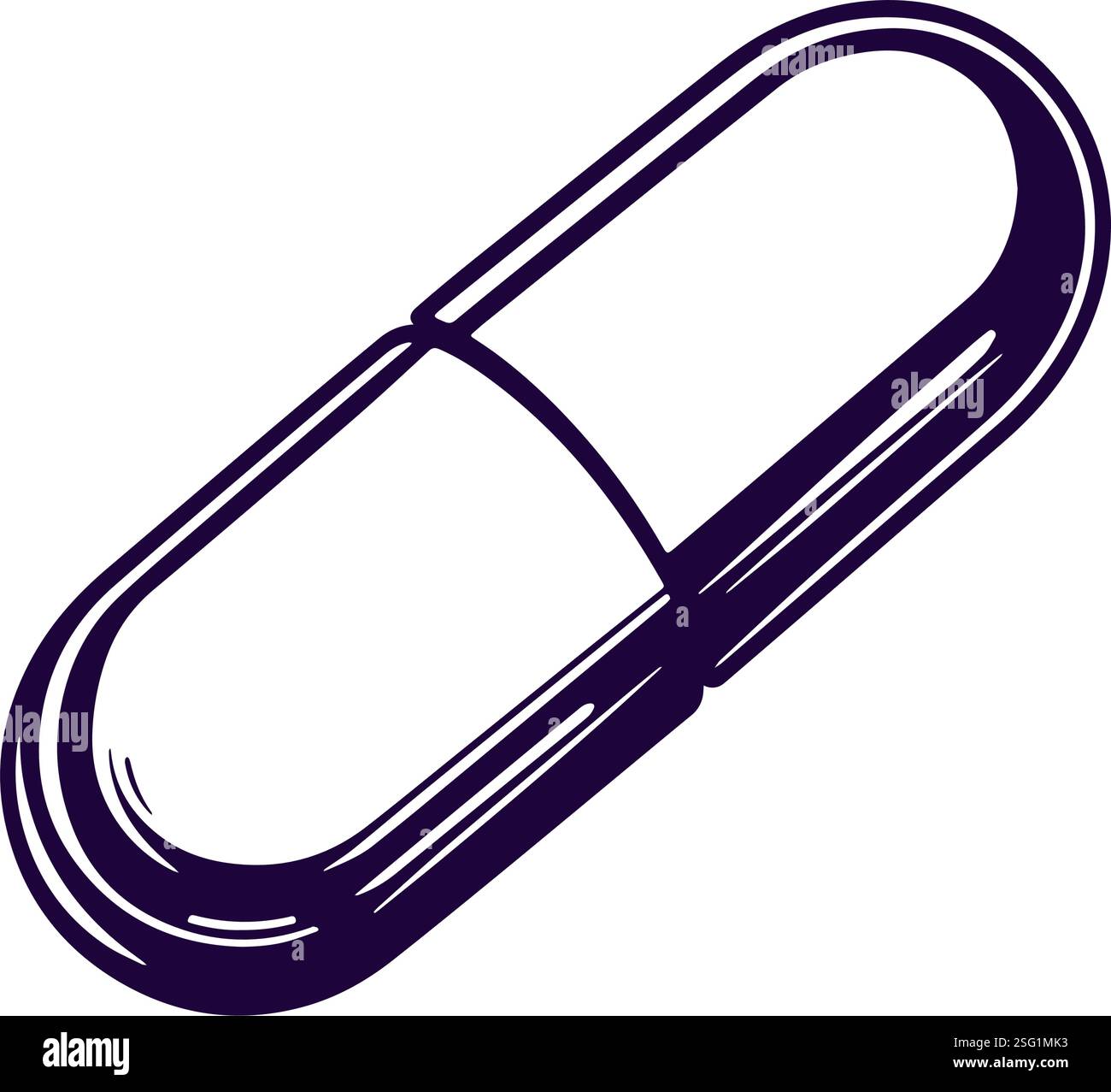 Illustration of Capsule Pill Illustration of Capsule Pill Stock Vector ...