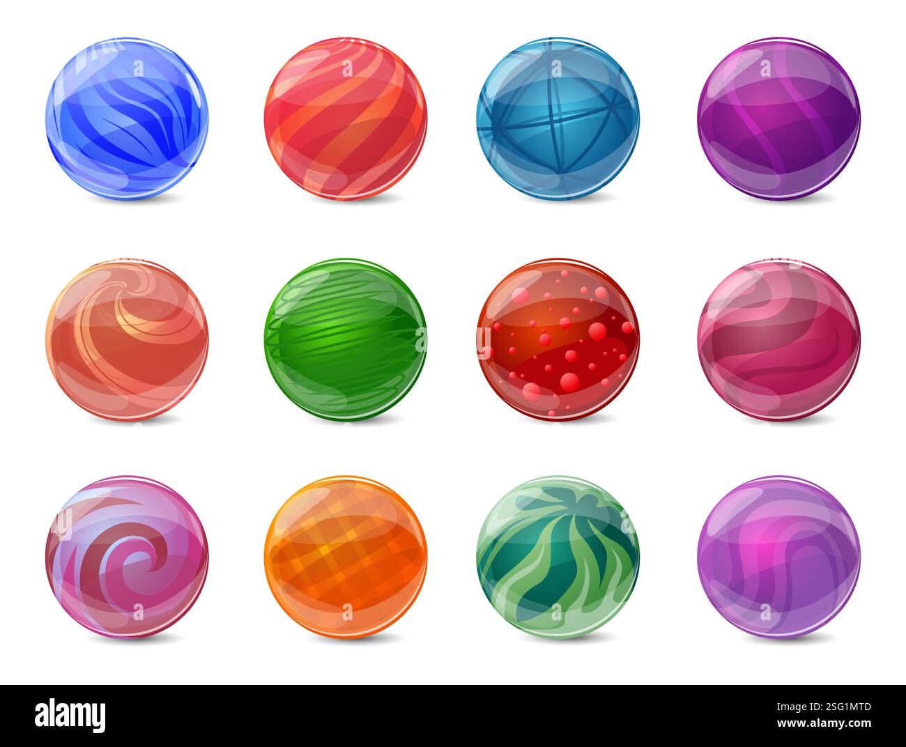 Swirl shiny spheres Stock Vector Images - Alamy
