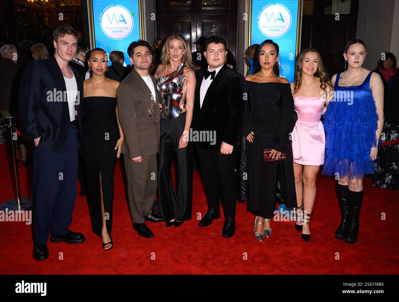 London, UK. February 9th, 2025. Daniel Bravo, Holly Liburd, Georgina ...