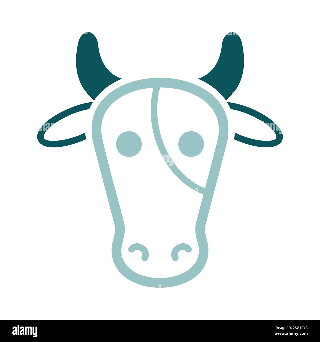 Cow isolated icon. Animal head. Farm sign. Graph symbol for your web ...