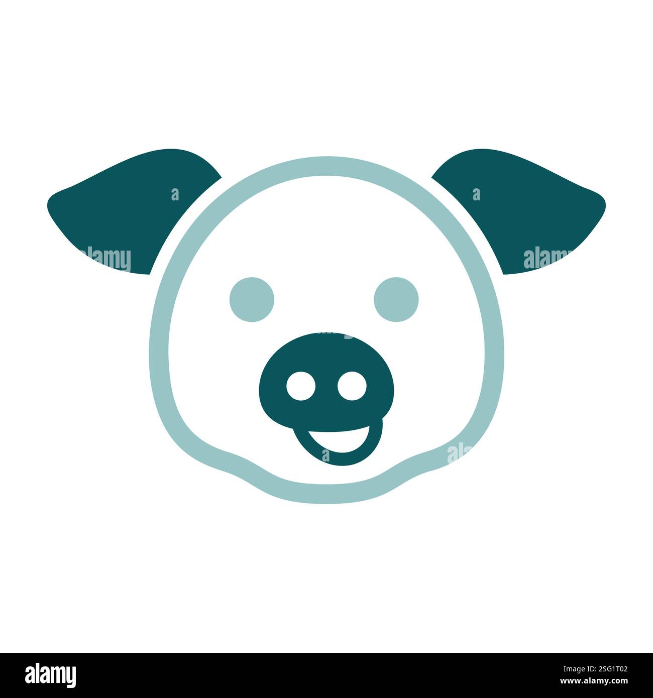 Pig isolated icon. Animal head. Farm sign. Graph symbol for your web ...