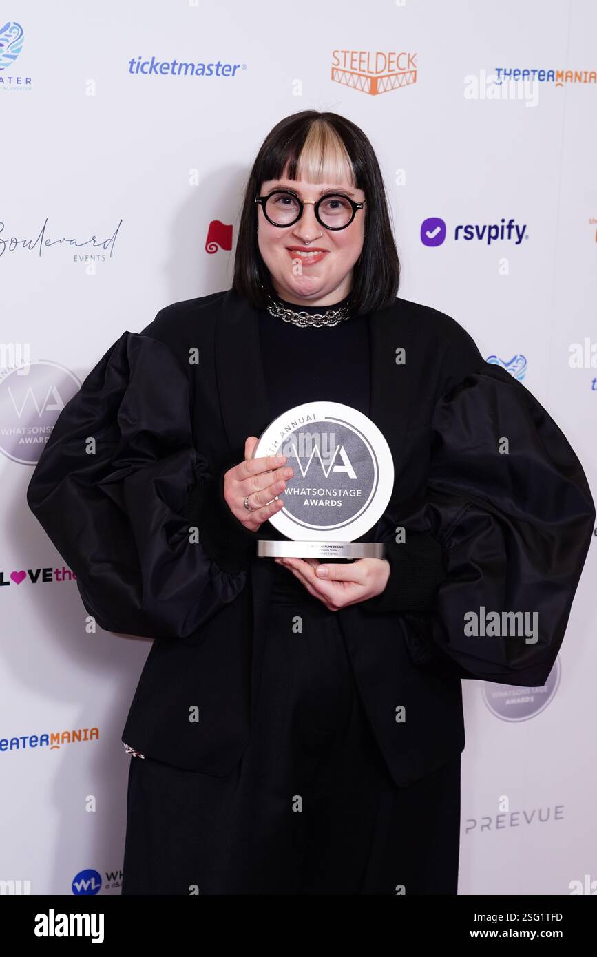 Gabriella Slade with her award for Best Costume Design for Starlight ...