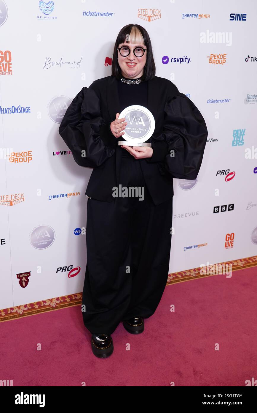 Gabriella Slade with her award for Best Costume Design for Starlight ...