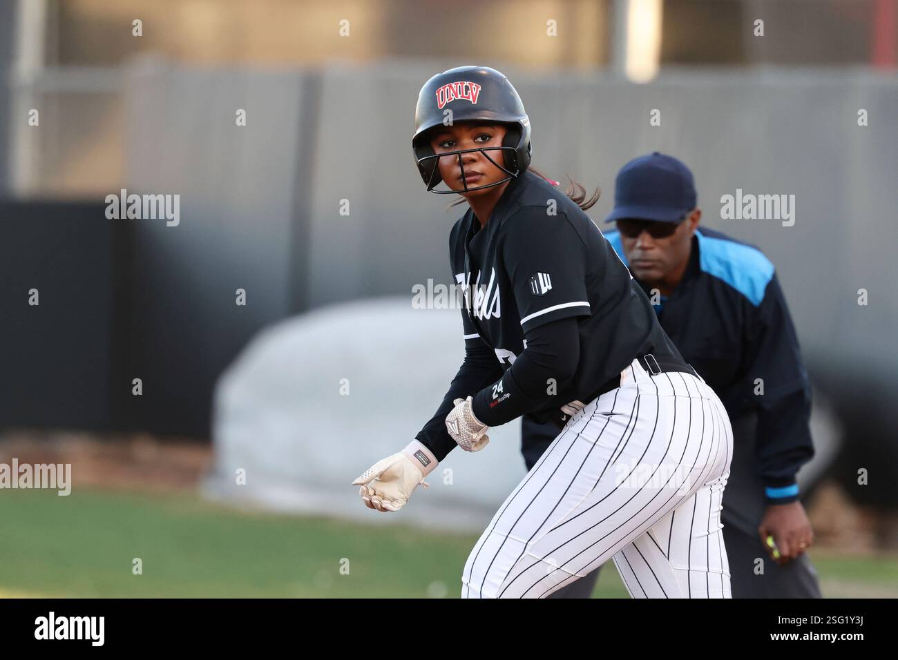 UNLV Rebels player Bri Williams (24) bats during an NCAA softball game ...