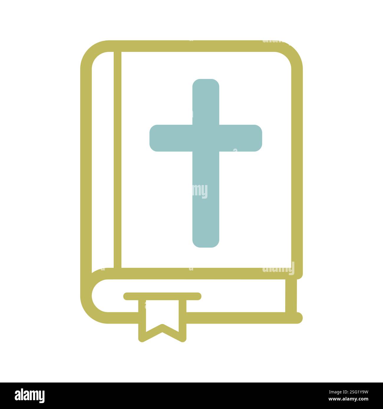 Holy bible wedding isolated icon. Vector illustration, romance elements ...