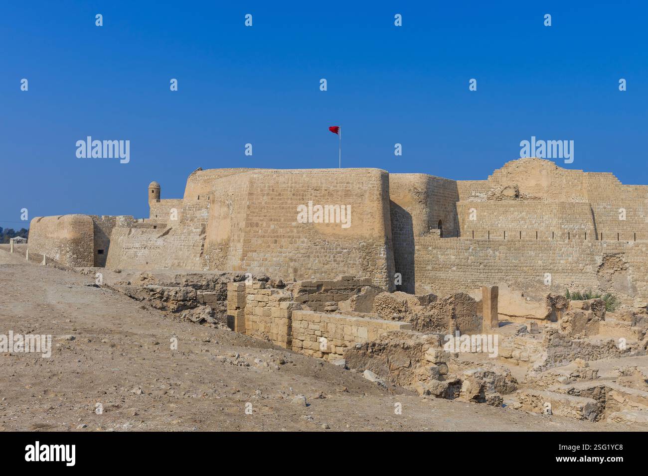 Qal'at al-Bahrain also known as Bahrain Fort or Portuguese Fort, a ...