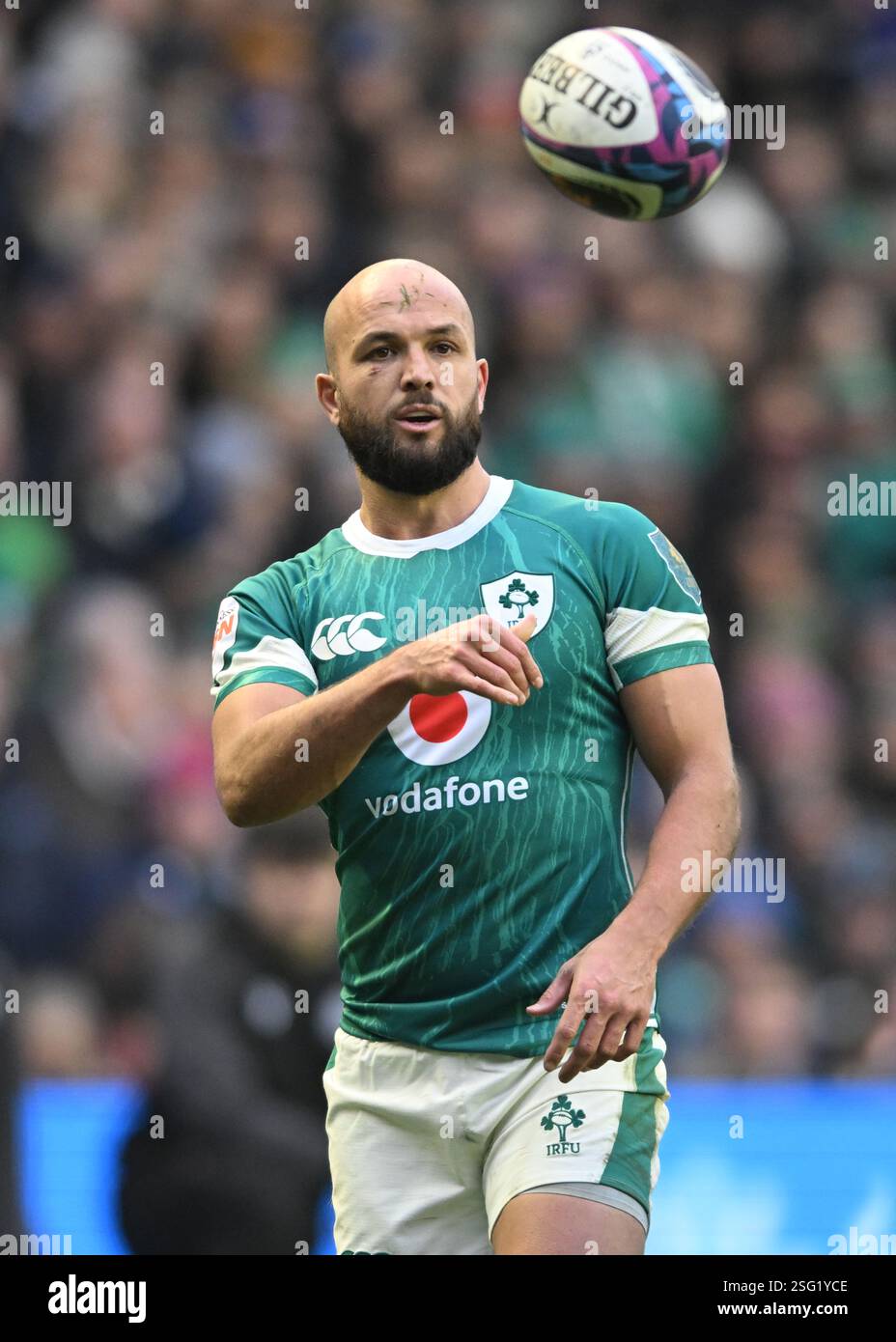 Edinburgh, UK. 9th Feb, 2025. Jamison Gibson-Park of Ireland during the ...