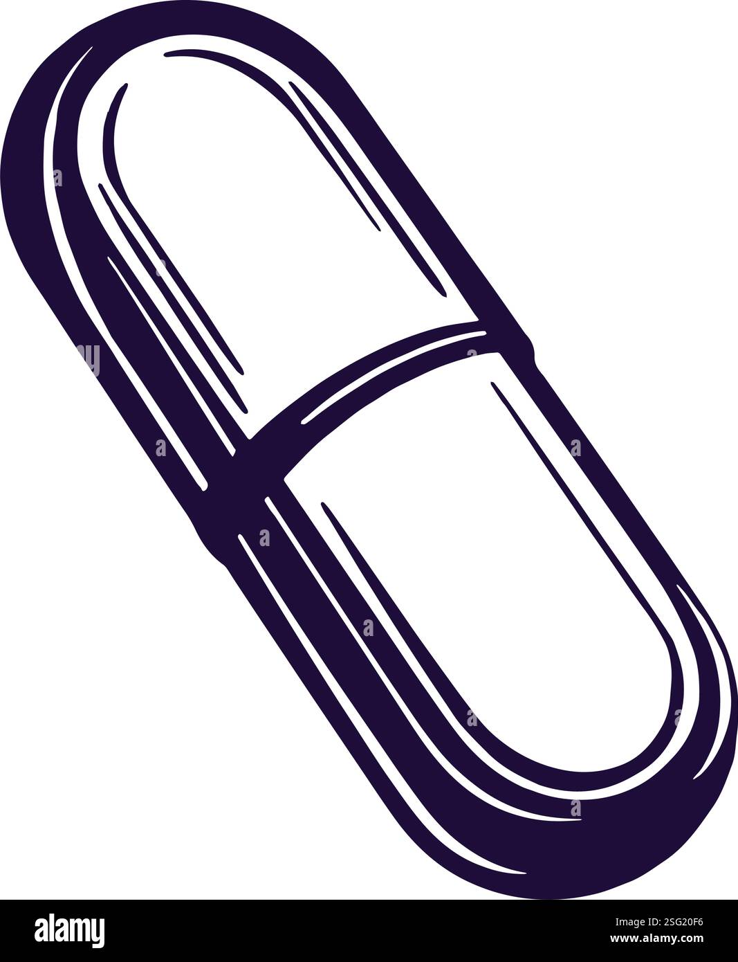 Illustration of Capsule Pill Illustration of Capsule Pill Stock Vector ...