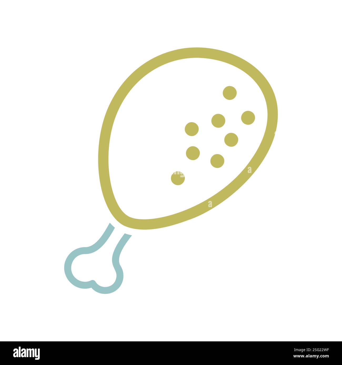Chicken leg isolated icon. Farm animal sign. Graph symbol for your web ...