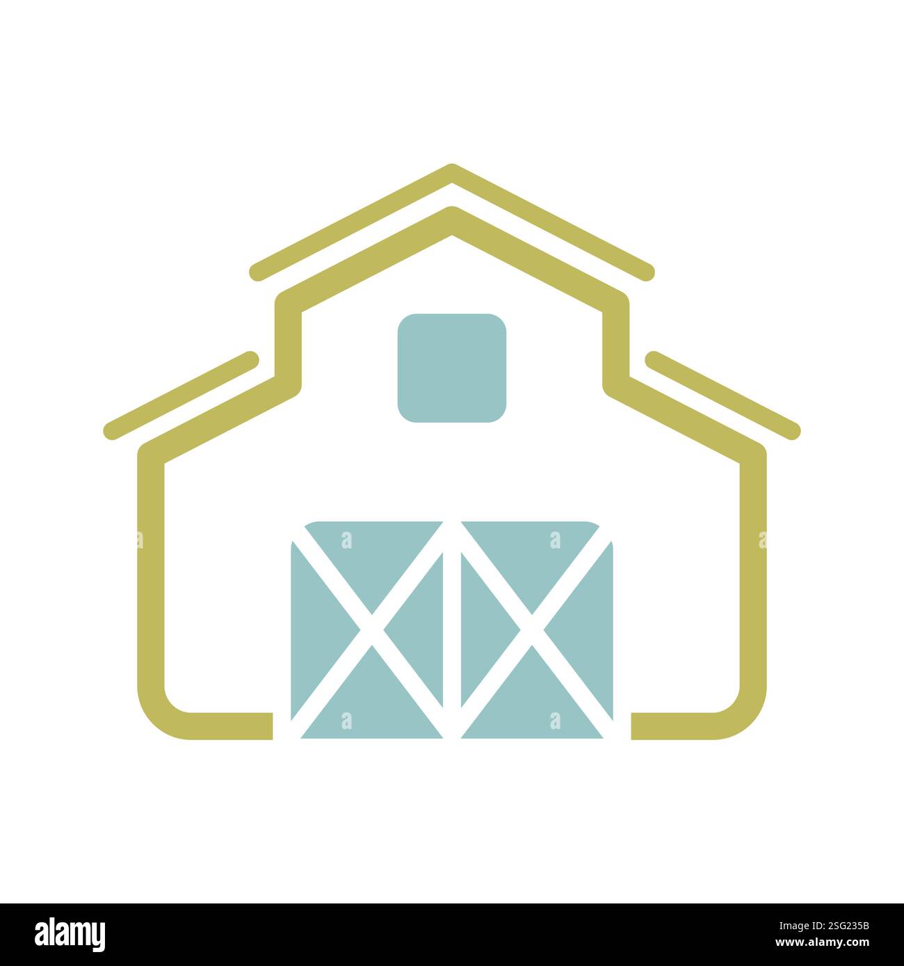 Barn isolated icon. Farm animal sign. Graph symbol for your web site ...