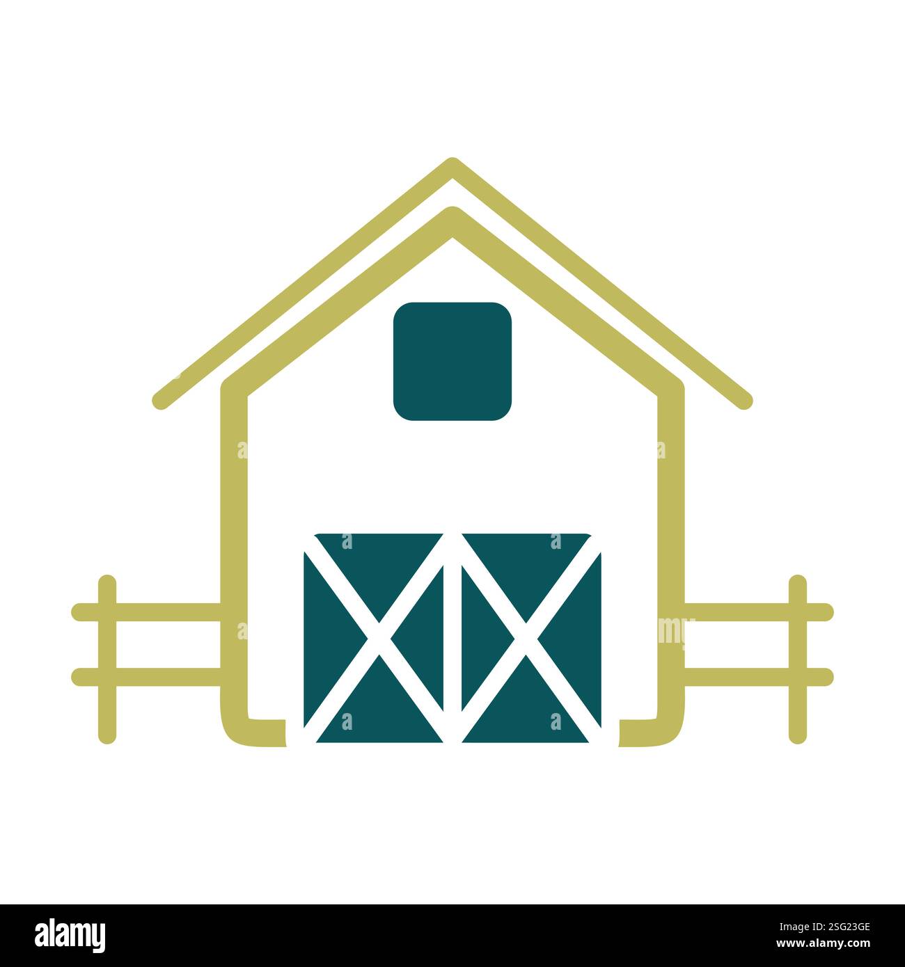 Barn isolated icon. Farm animal sign. Graph symbol for your web site ...