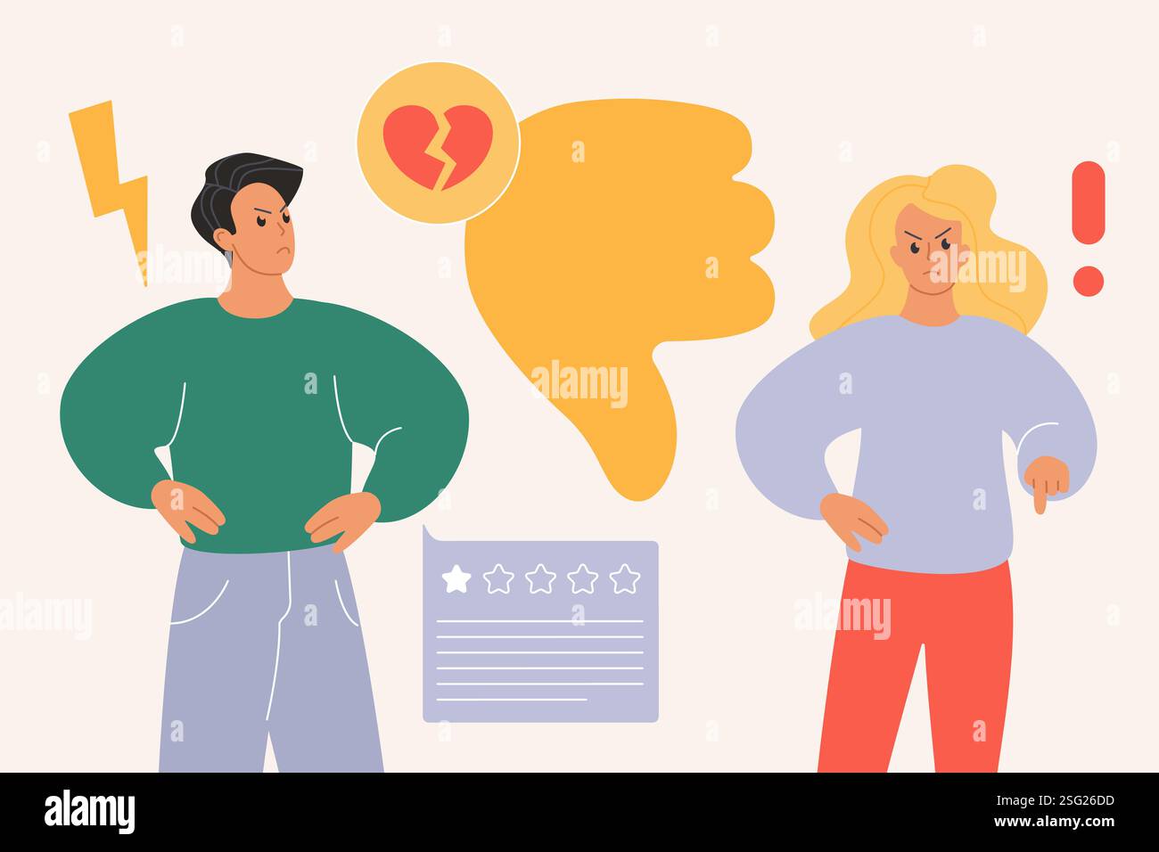 Feedback of bad customer experience, dislike in social media, negative ...