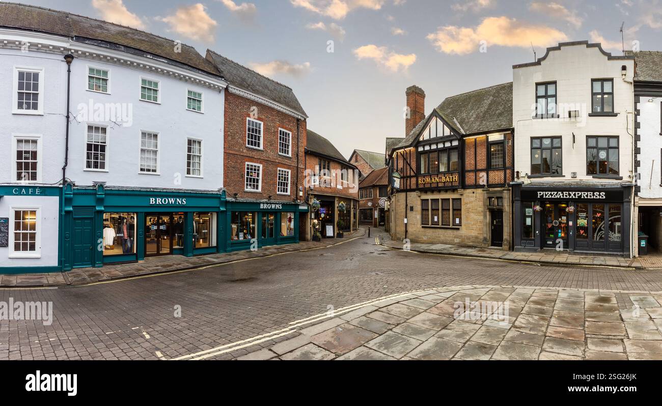 ST SAMPSON'S SQUARE, YORK, UK - FEBRUARY 9, 2025. A wide angle ...