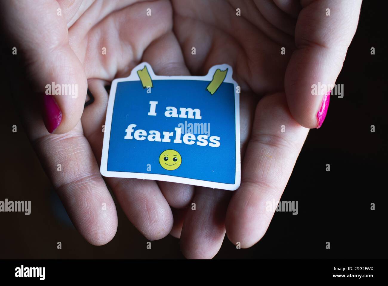 I am fearless sign Stock Photo - Alamy