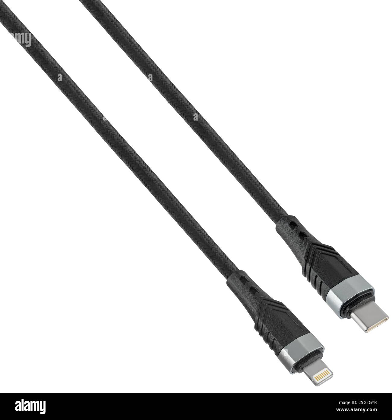 Practical charging cable with universal connectors, Allows you to ...