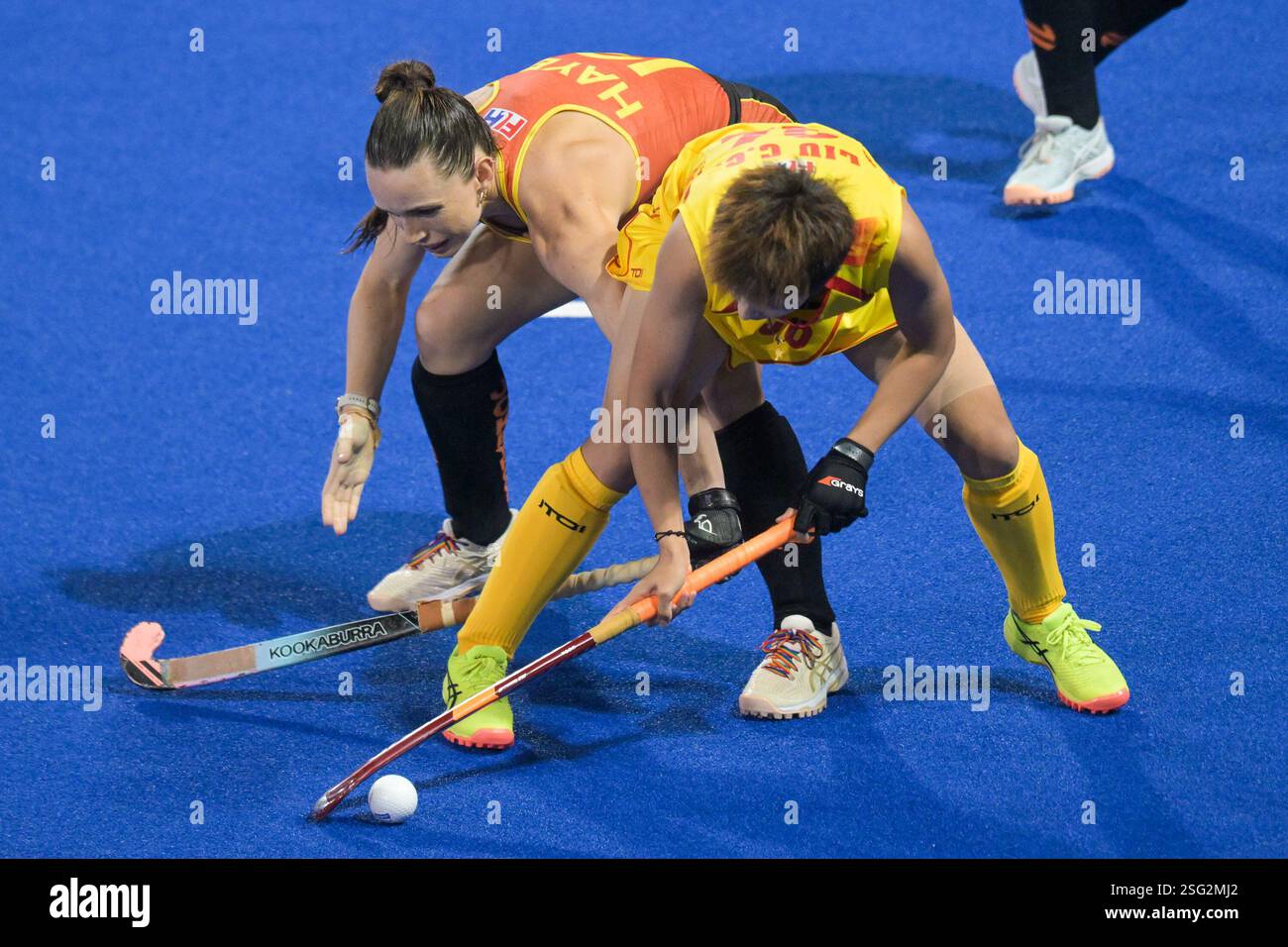 Sydney Olympic Park, Australia. 09th Feb, 2025. Liu Chencheng (front ...