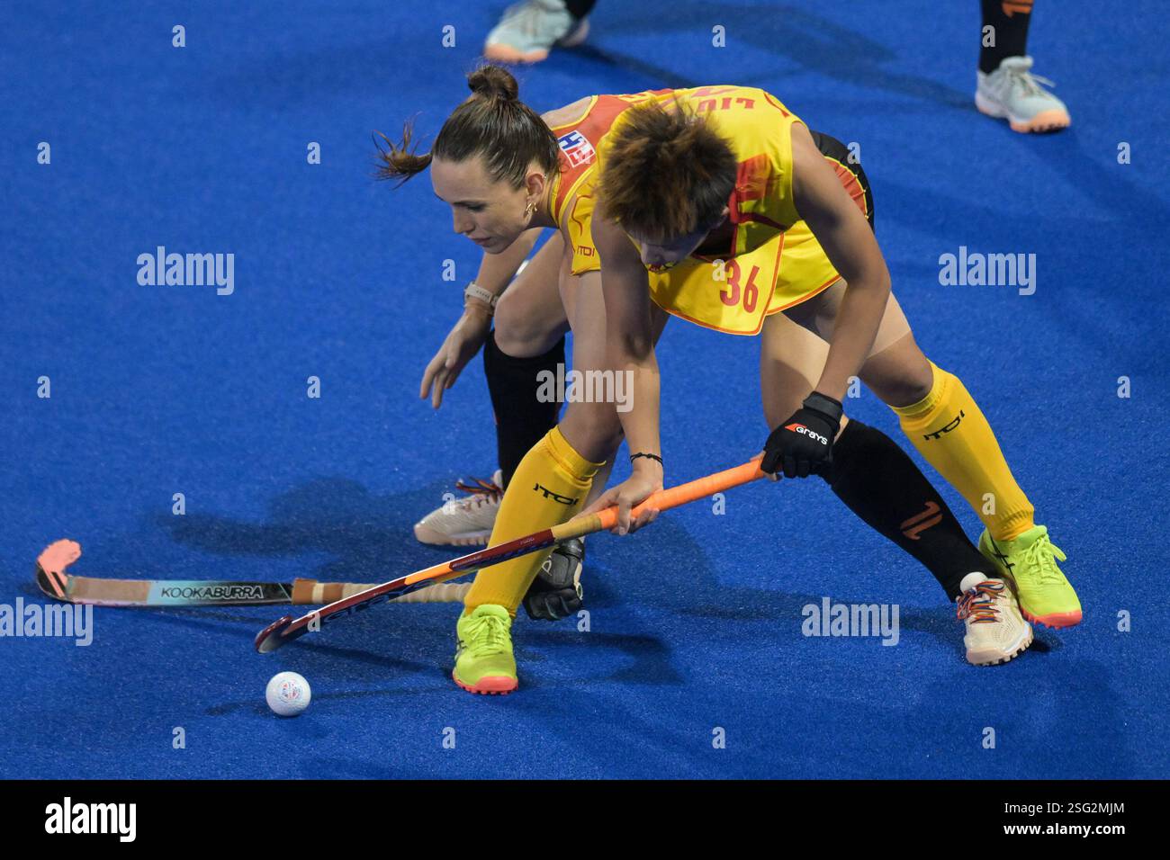 Sydney Olympic Park, Australia. 09th Feb, 2025. Liu Chencheng (front ...