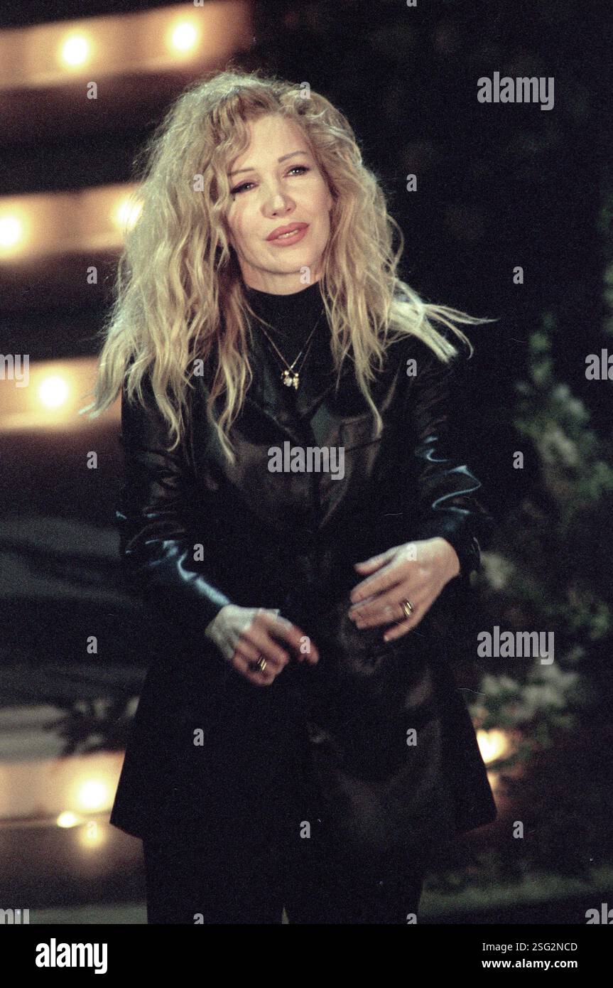 Sanremo Italy 25/02/1995: Ivana Spagna, Italian singer, during the ...