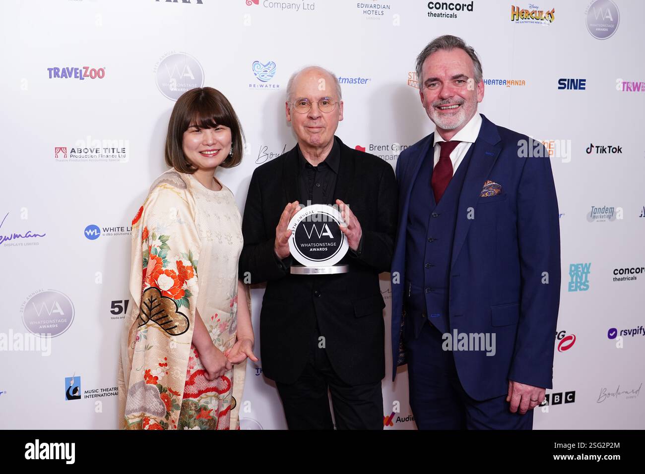 (left to right ) Haruka Ogi, John Caird and guest with the Best New ...