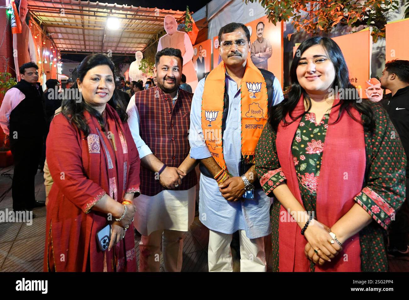 New Delhi, India. 09th Feb, 2025. NEW DELHI, INDIA - FEBRUARY 9: BJP MP ...