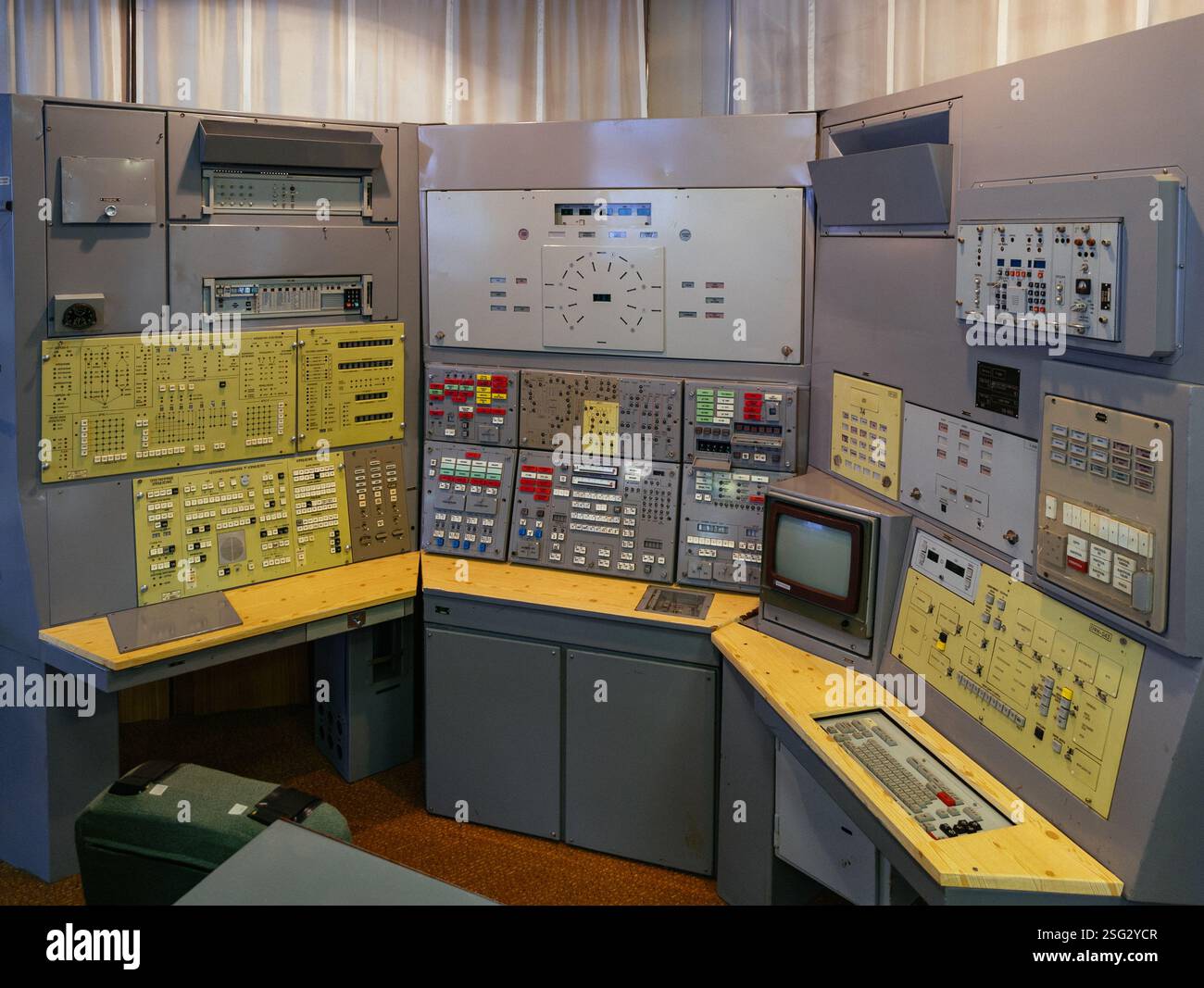 Old control panel of soviet nuclear missile Stock Photo - Alamy