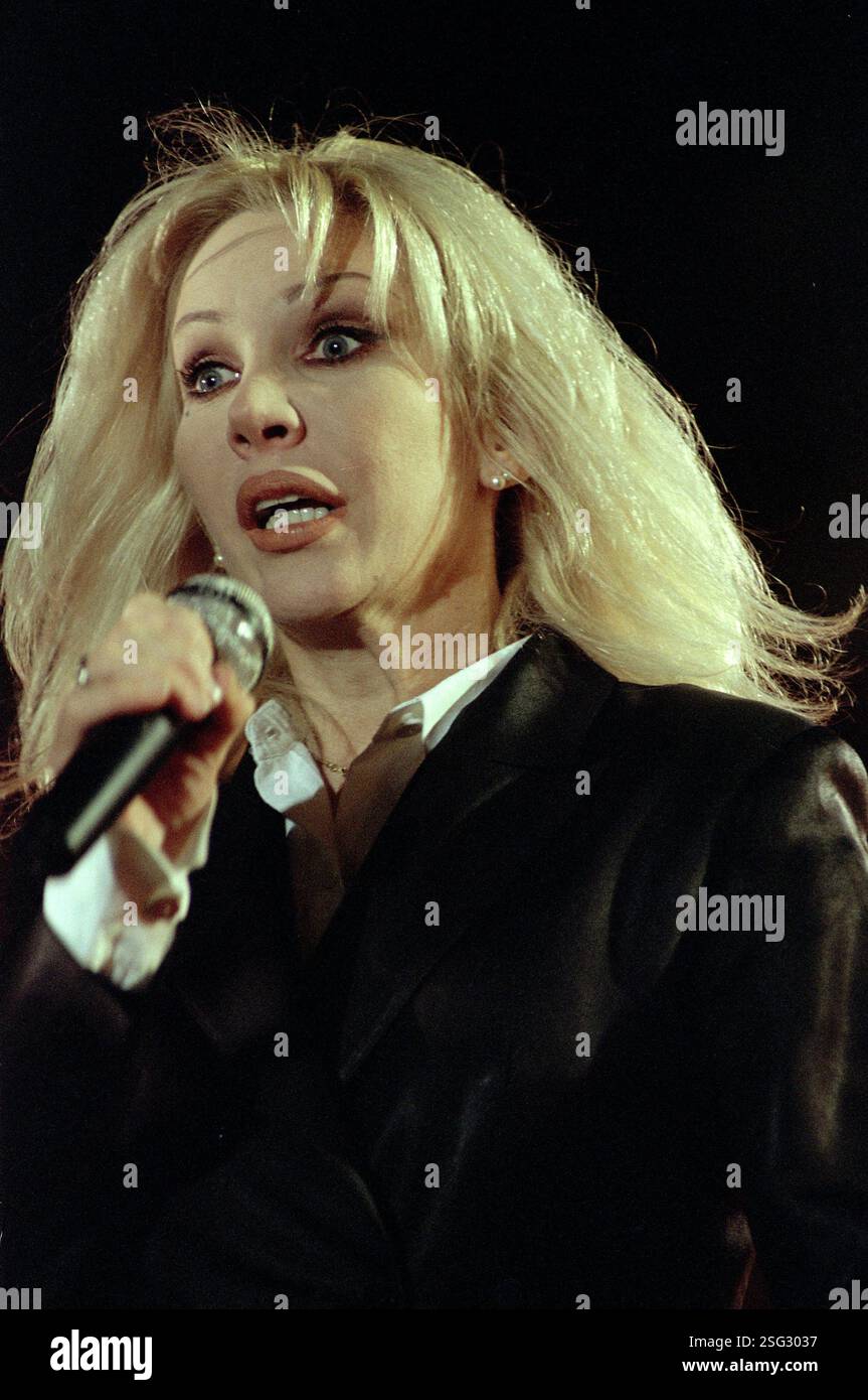 Mantova Italy 05/06/1997: Ivana Spagna,Italian singer, during the ...