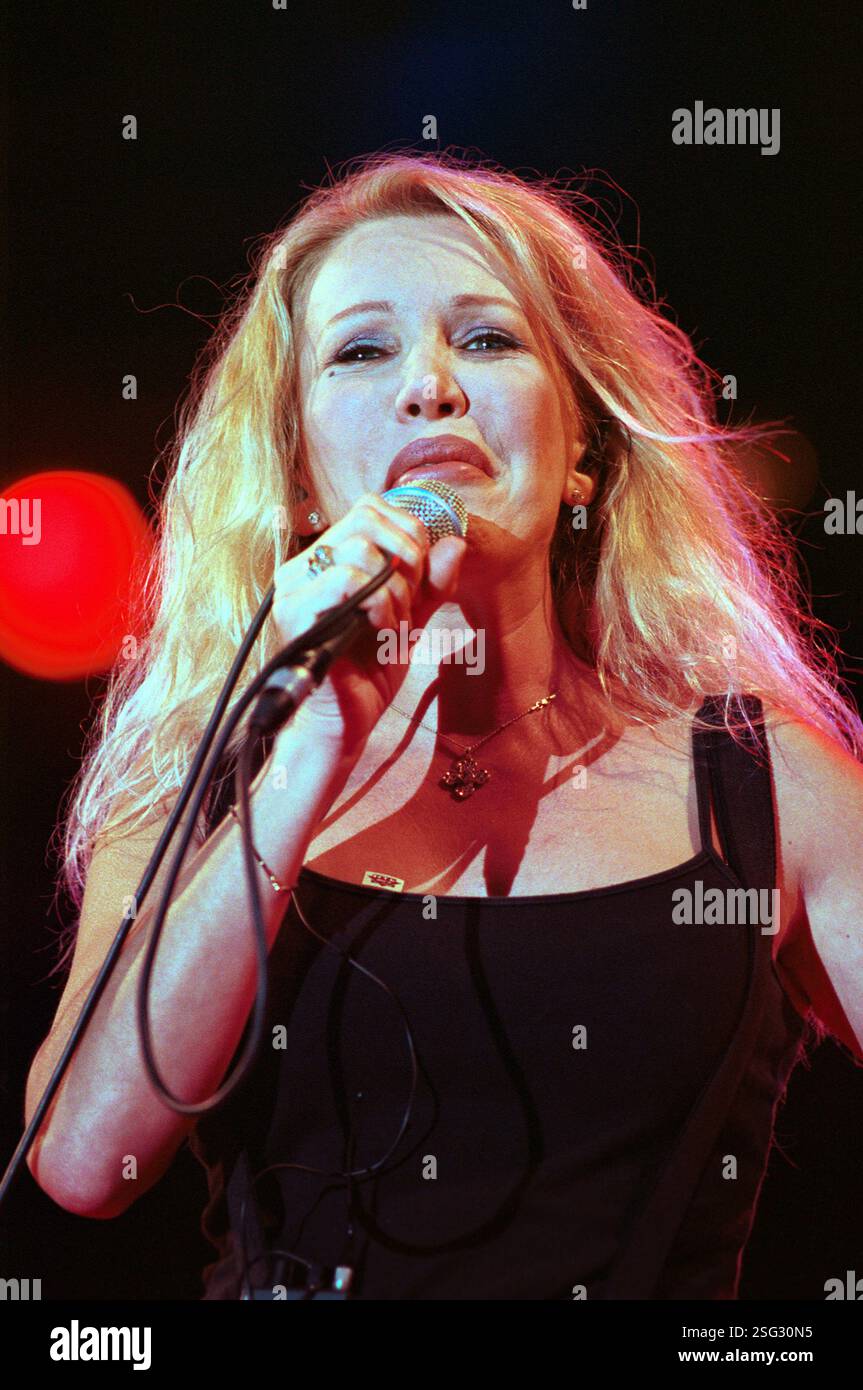 Milan Italy 21/06/2000: Ivana Spagna,Italian singer, during the live ...