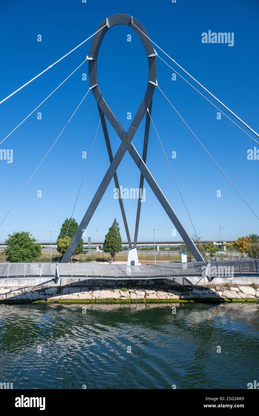 Aveiro, Portugal - Aug 16, 2024: Circular Pedestrian Bridge, also known ...