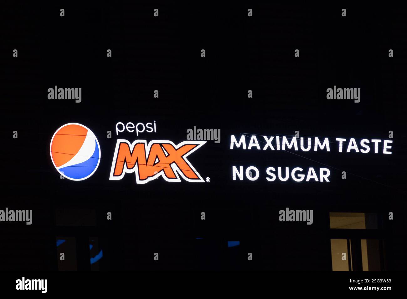 The logo of Pepsi Max at Copenhagen City Hall Square Copenhagen City ...