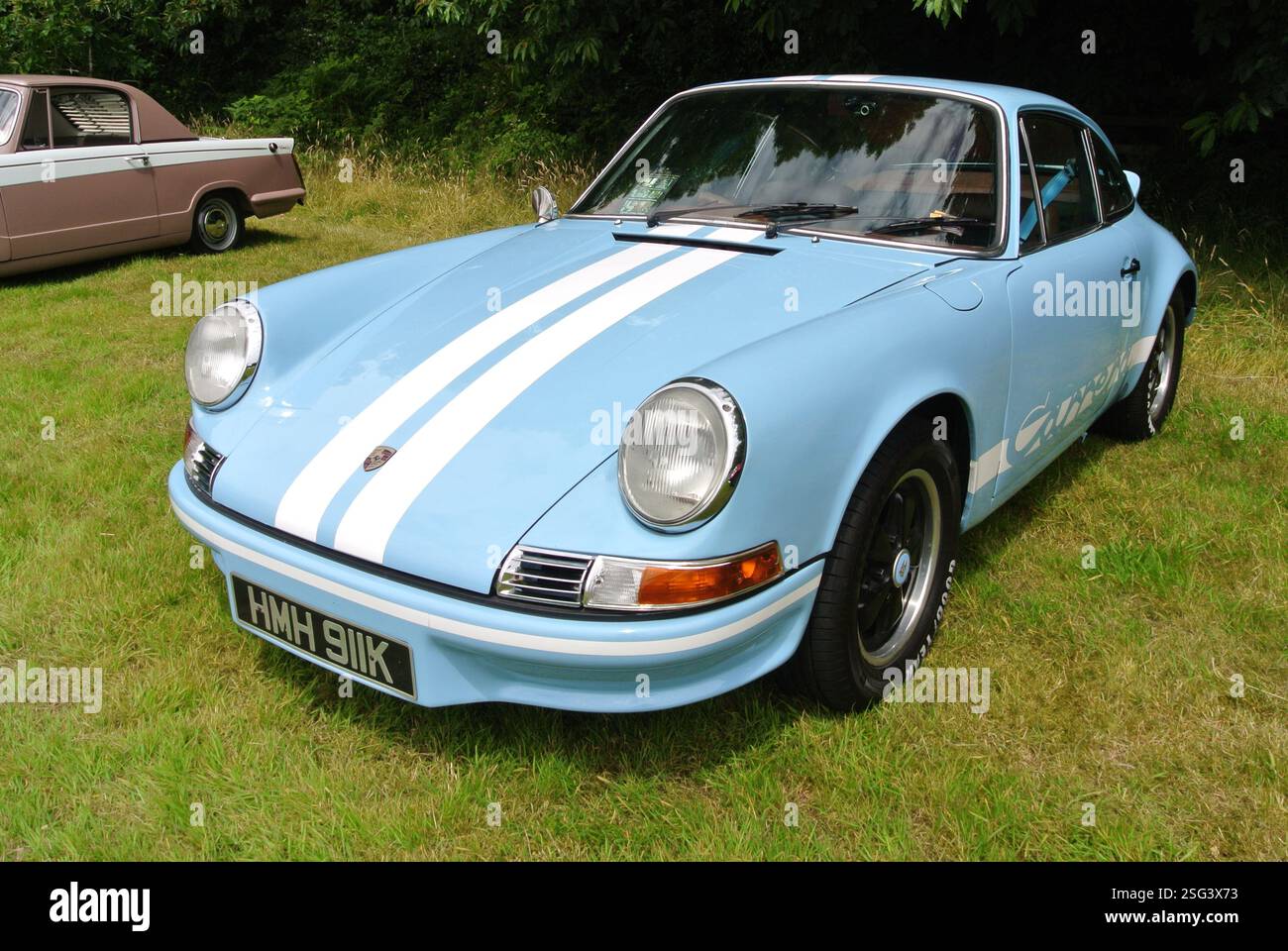 A 1971 Porsche Carrera parked on display at the 49th Historic Vehicle ...