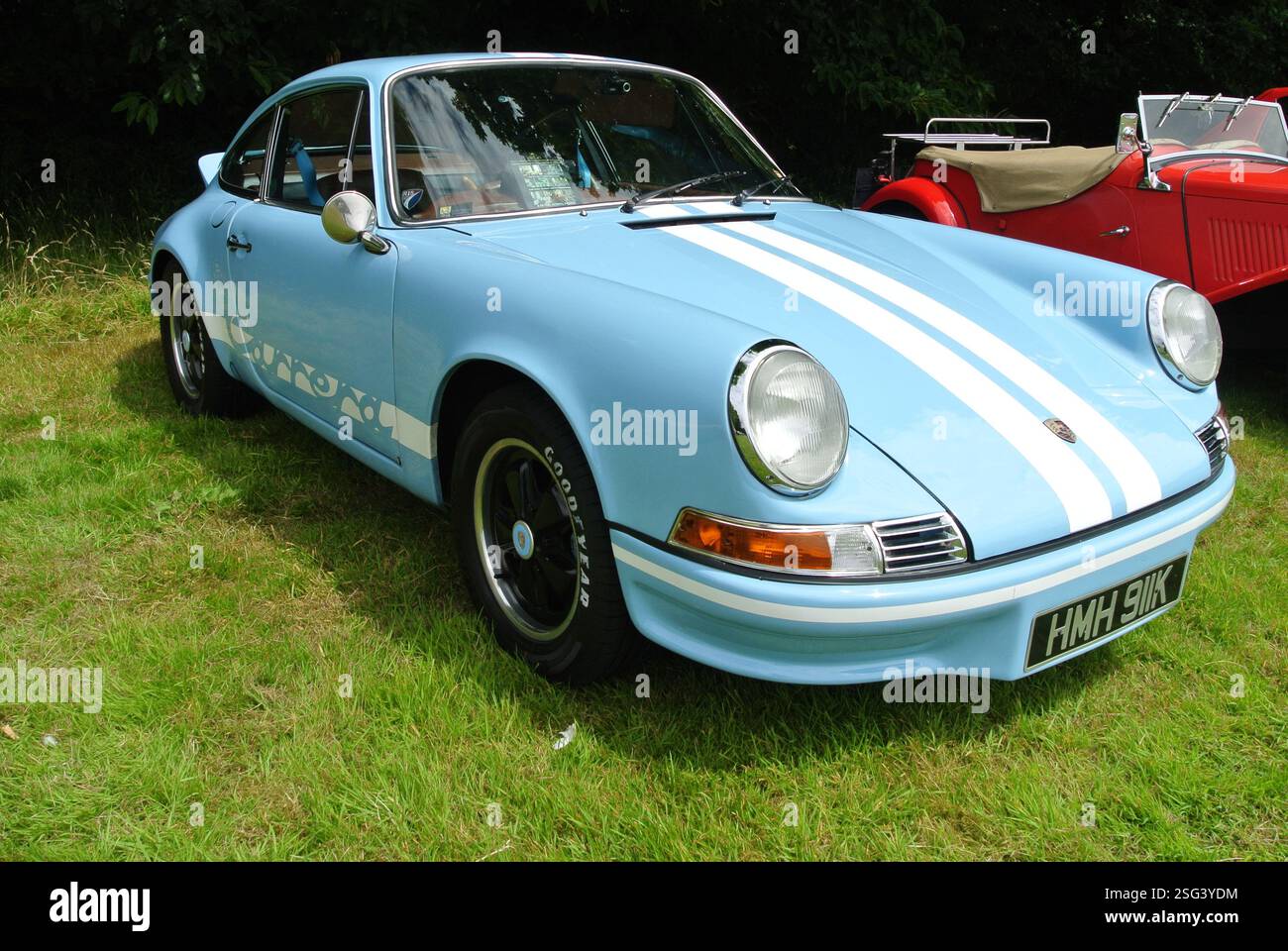 A 1971 Porsche Carrera parked on display at the 49th Historic Vehicle ...