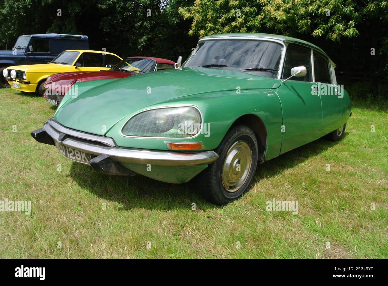 A 1972 70's Citroen D Super 5 parked on display at the 49th Historic ...
