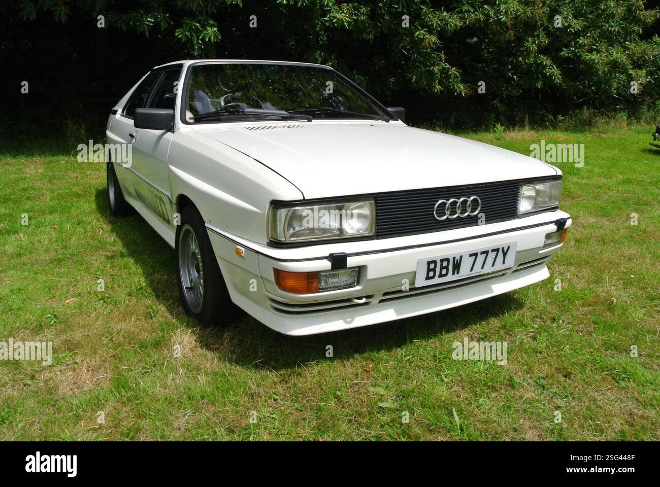 A 1982 Audi Quattro parked on display at the 49th Historic Vehicle ...