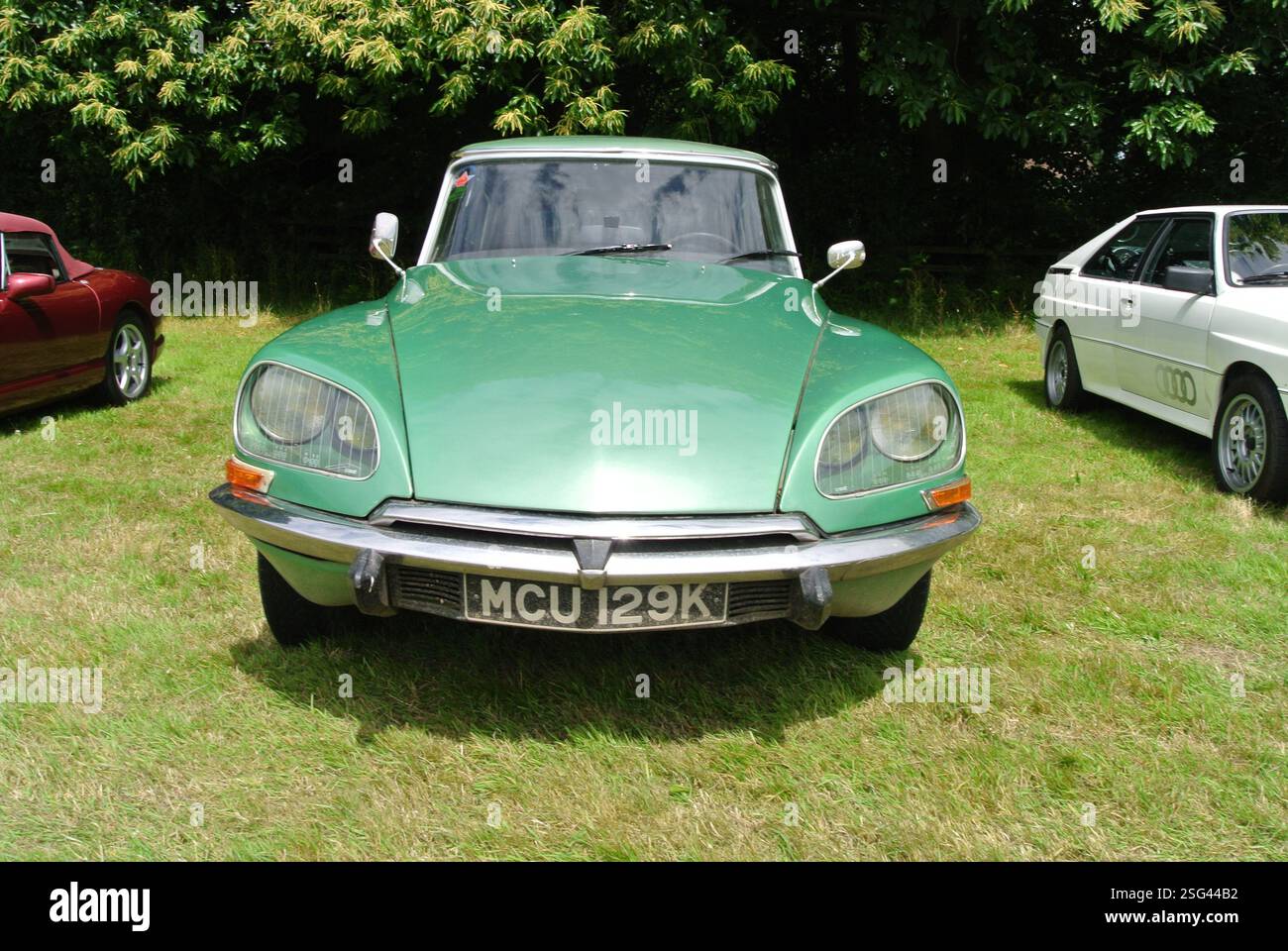 A 1972 70's Citroen D Super 5 parked on display at the 49th Historic ...