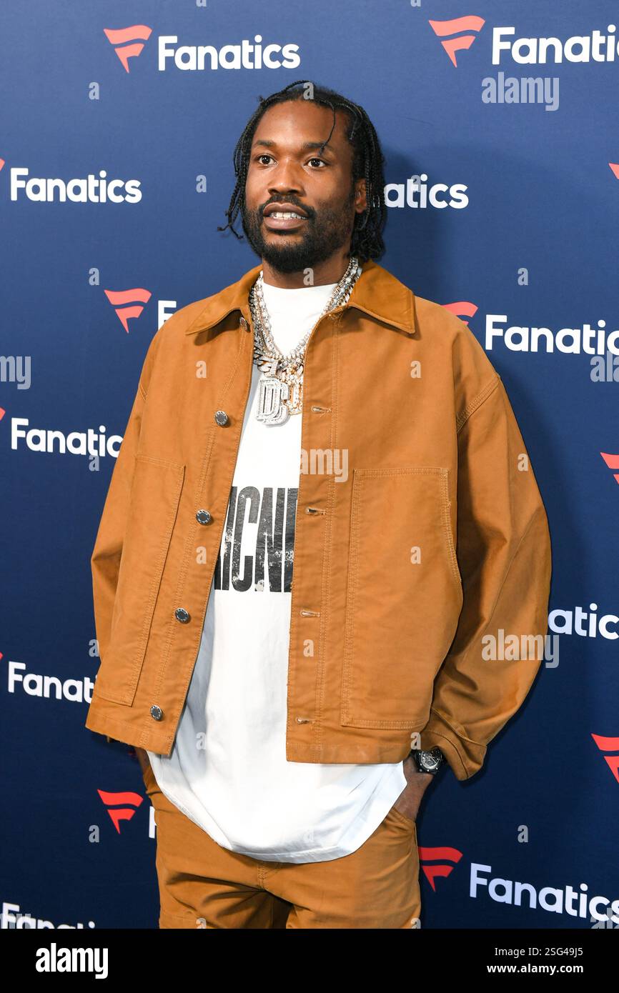 New Orleans, USA. 09th Feb, 2025. Meek Mill attends the 2025 Fanatics ...