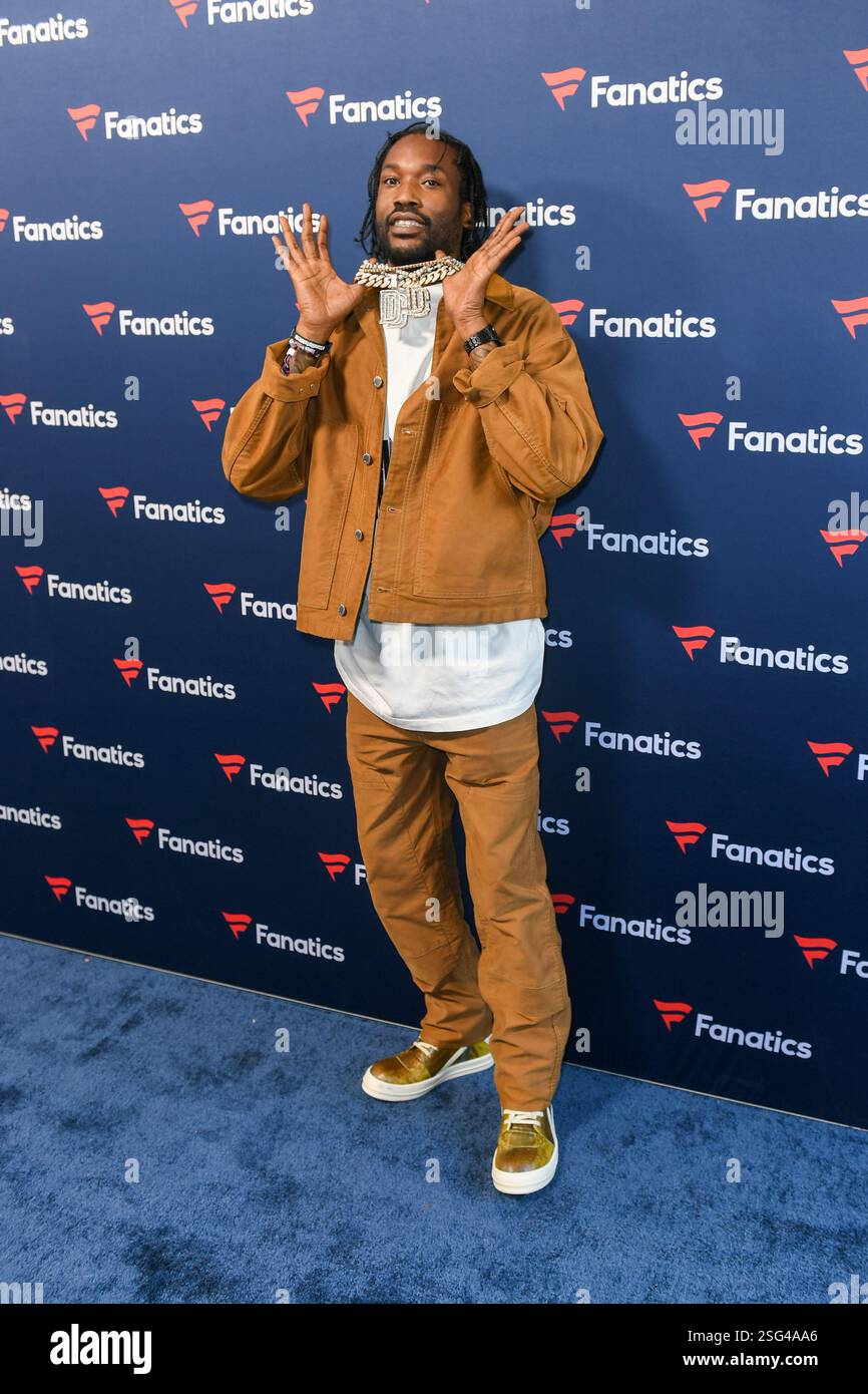 New Orleans, USA. 09th Feb, 2025. Meek Mill attends the 2025 Fanatics ...