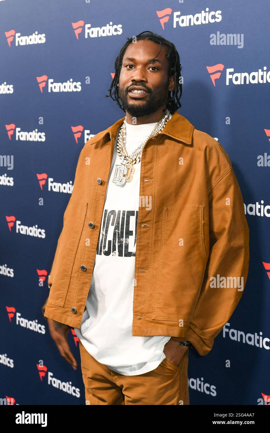 New Orleans, USA. 09th Feb, 2025. Meek Mill attends the 2025 Fanatics ...