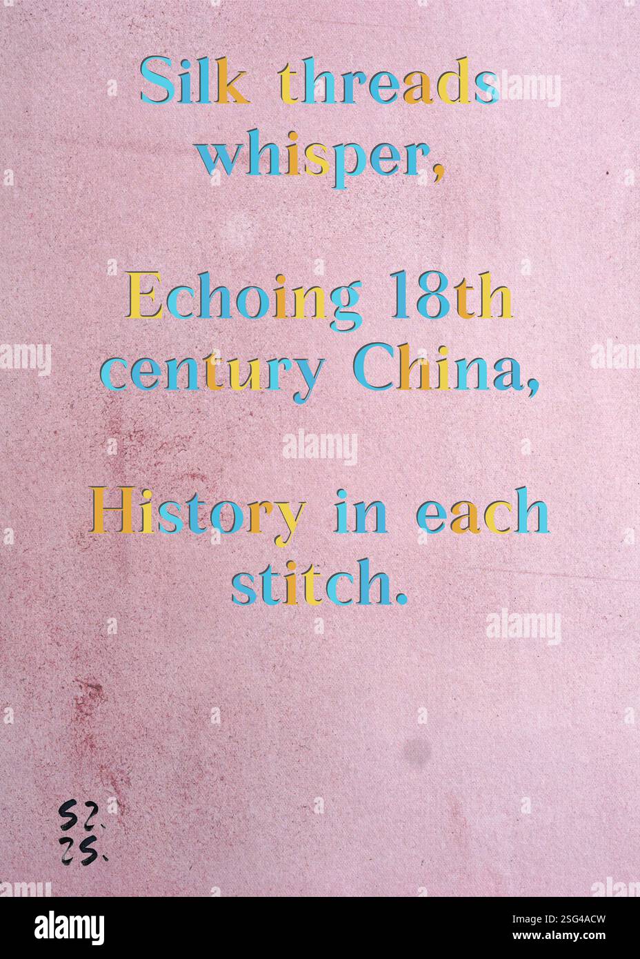Silk threads whisper, Echoing 18th century China, History in each ...