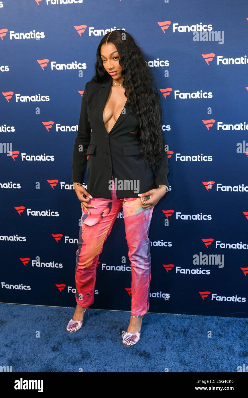 New Orleans, USA. 09th Feb, 2025. Angel Reese attends the 2025 Fanatics ...