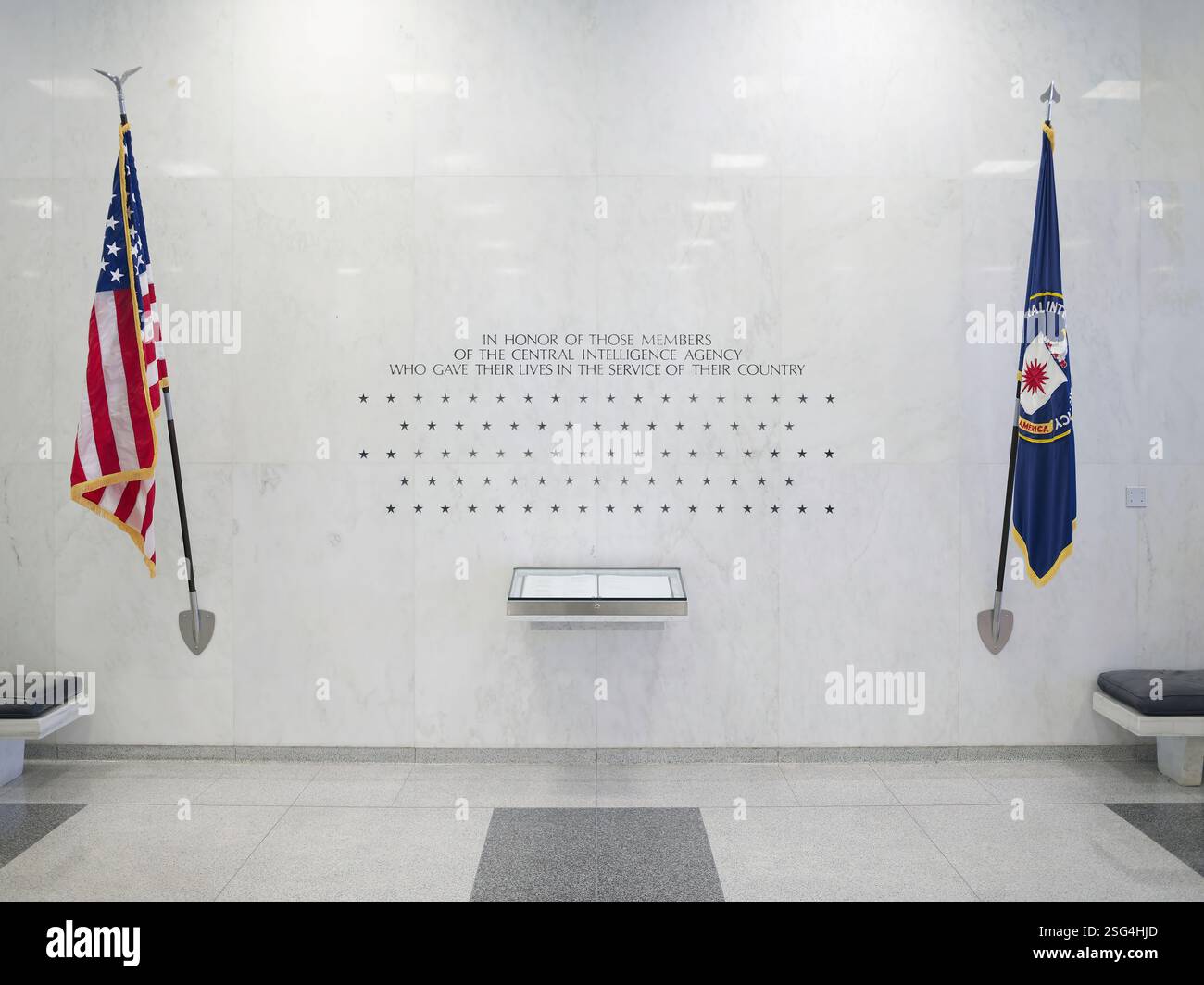 The Memorial Wall is on the north wall of the Original Headquarters ...