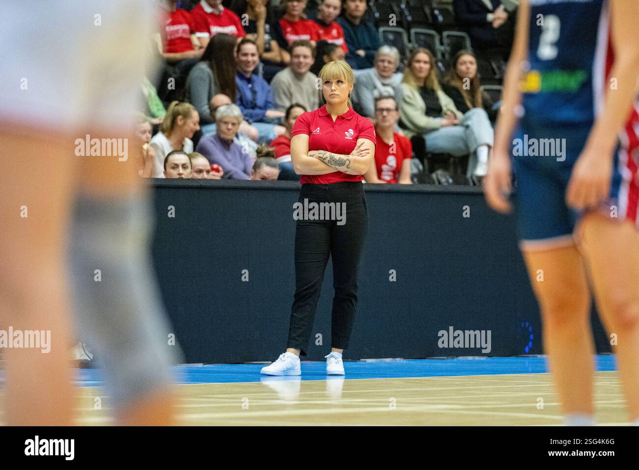 Gentofte, Denmark. 09th Feb, 2025. Head coach Alva Stark of Denmark ...
