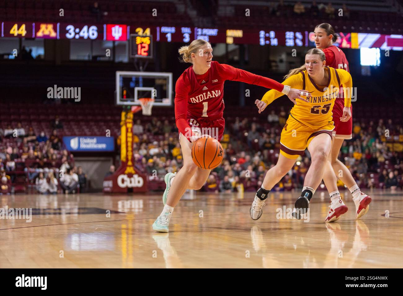 Minneapolis, Minnesota, USA. 9th Feb, 2025. Indiana University player ...