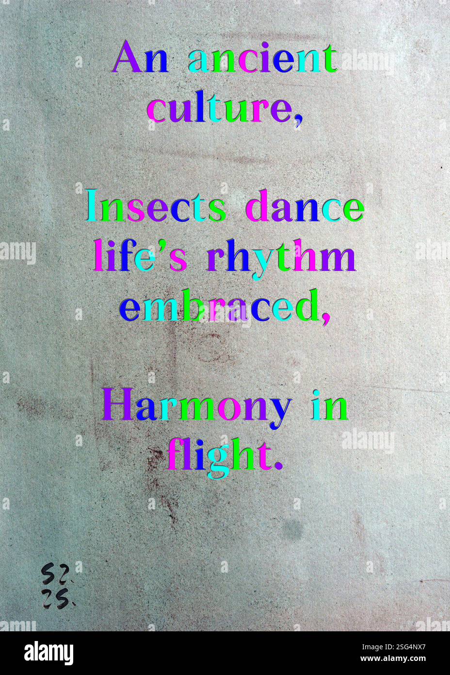 An ancient culture, Insects dance life's rhythm embraced, Harmony in ...