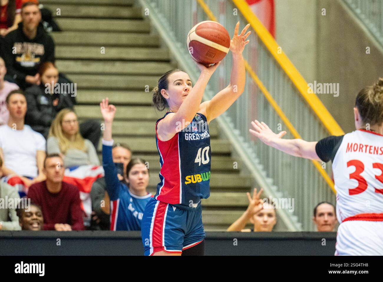Gentofte, Denmark. 09th Feb, 2025. Sam Ashby (40) of Great Britain seen ...