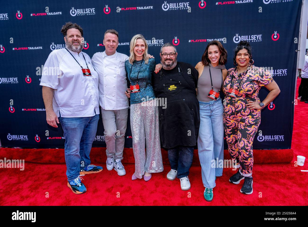 Chefs Aaron May, left, Marc Murphy, Catherine McCord, fan, Kelsey ...