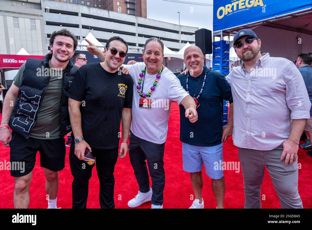 Chef Josh Capon, center, attends The Players Tailgate on Sunday, Feb. 9 ...