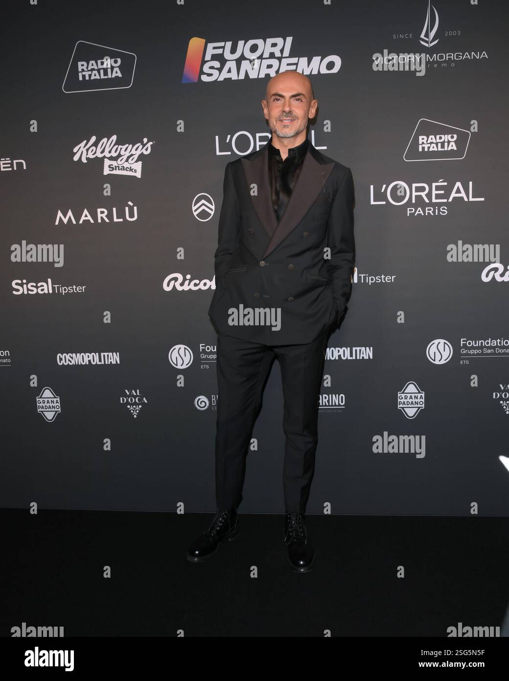 Sanremo, Italy. 10th Feb, 2025. Sanremo, 75th Italian Song Festival ...