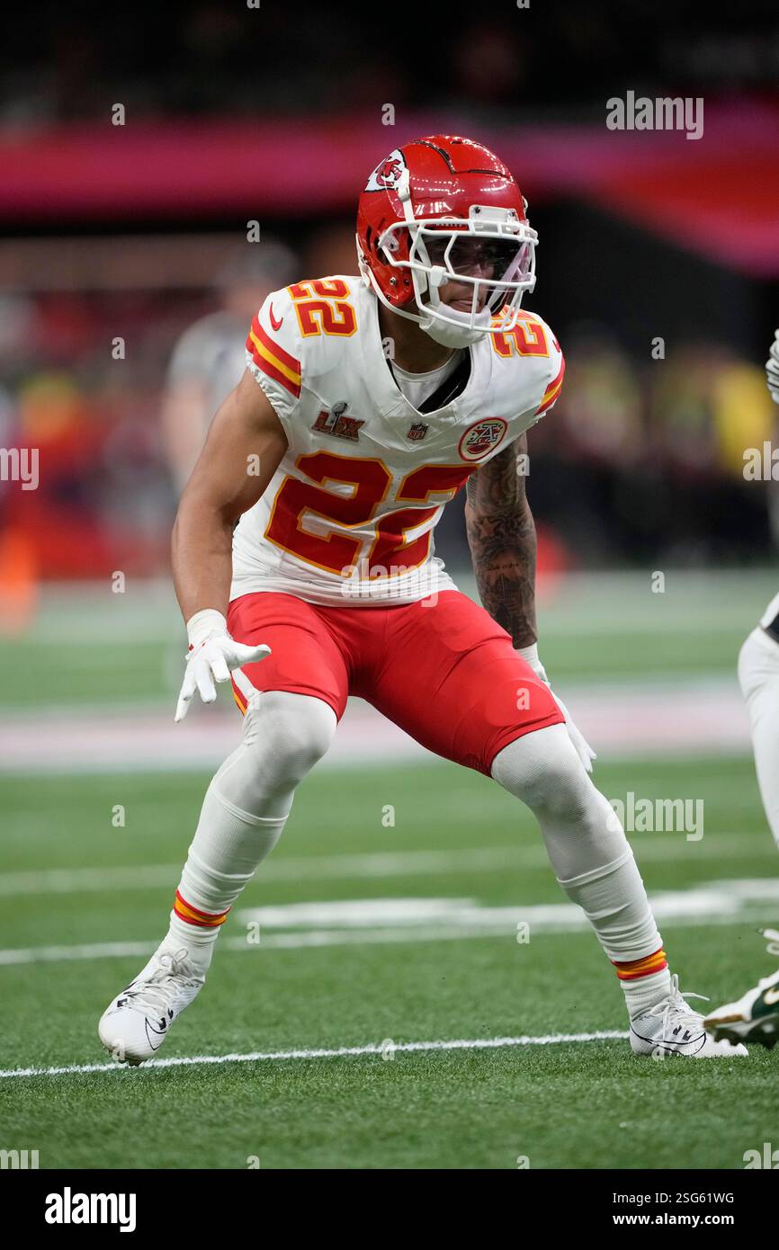 Kansas City Chiefs cornerback Trent McDuffie (22) in action against the ...