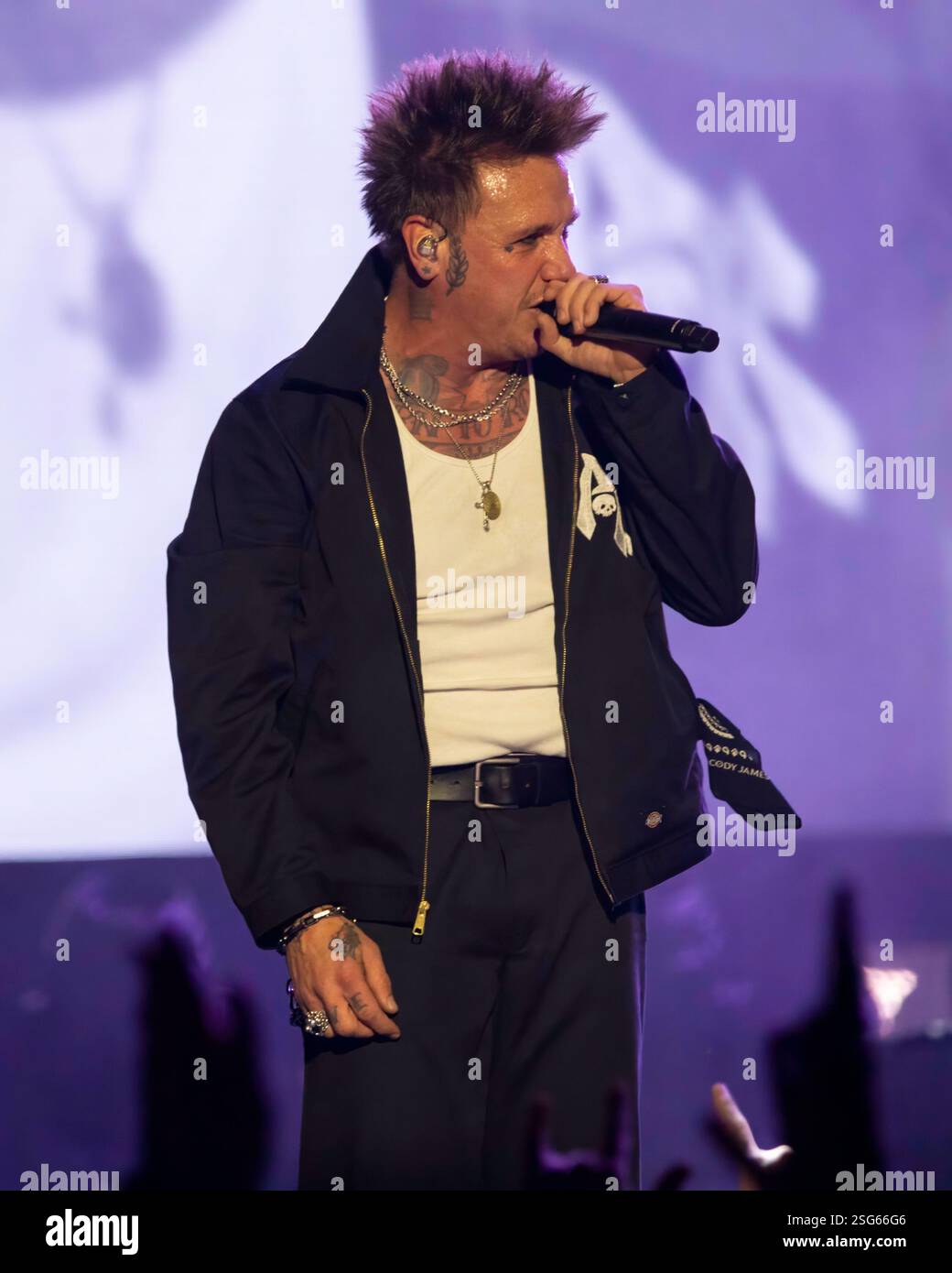 Liverpool, England, 9th February, 2025. Papa Roach headlining M&S Bank ...