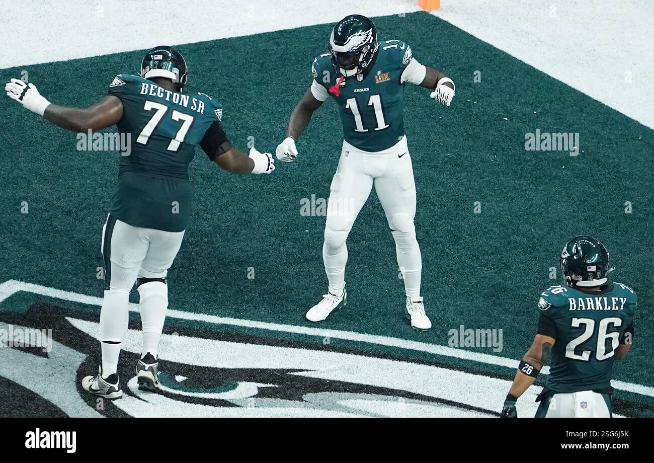 New Orleans, United States. 09th Feb, 2025. Philadelphia Eagles wide ...